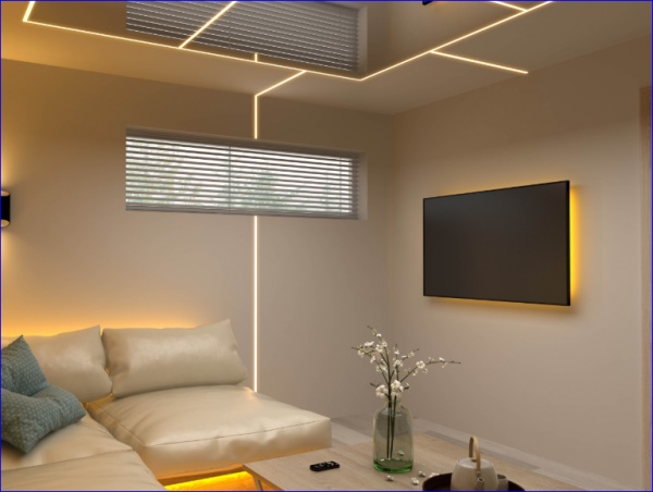Profil banda led incastrat zidarie